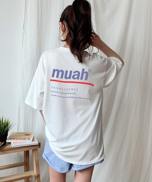 『muah muah/ムーアムーア』RED LINE MUAH T-SHIRT/レッドラインロゴ 半袖Tシャツ muahmuah│A'GEM ...