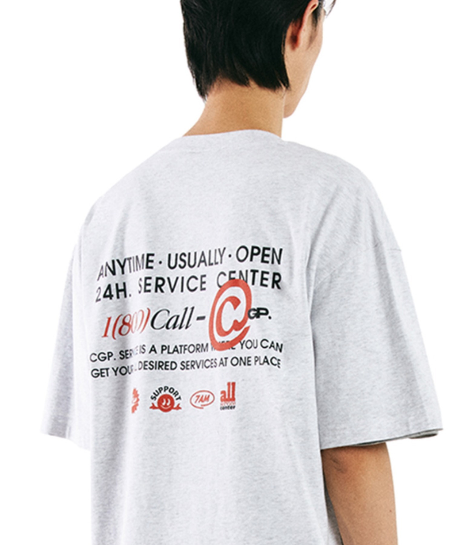 A'GEM/9 × .kom『Code:graphy/コードグラフィー』CGP Message Graphic Short-Sleeved T-Shirt/メッセージ Tシャツ 韓国ブランド ...