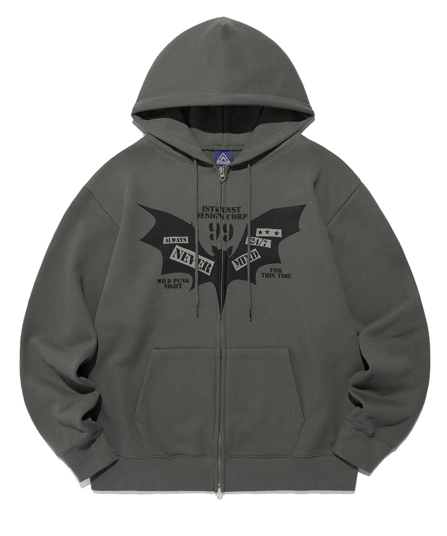 A'GEM/9 × .kom 『ISTKUNST/イストクンスト』 BAT HOOD ZIP UP/バットジップフーディー 韓国ブランドセレクト│A'GEM/9×.KOM【公式】｜韓国 ...