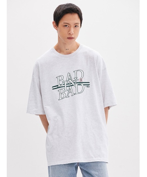 A'GEM/9 × .kom『BAD IN BAD/ベド イン ベド』NEO LOGO TEE/ネオ ロゴ 半袖Tシャツ 韓国ブランドセレクト ...
