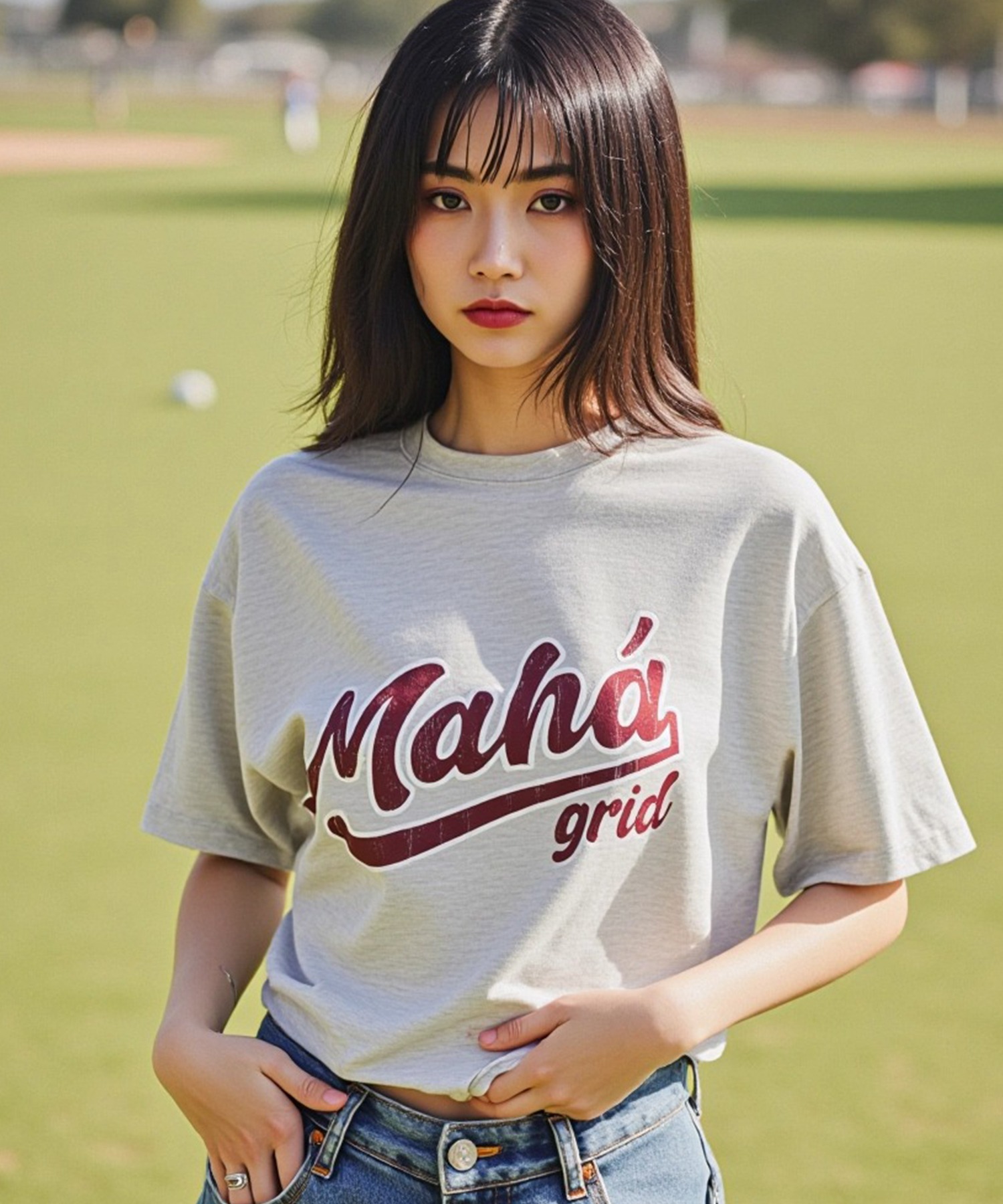 『mahagrid/マハグリッド』 VTG SCRIPT TEE /ビンテージスクリプト mahagrid│A'GEM/9×.KOM【公式】｜韓国・ストリートブランド通販サイト エージェム ...