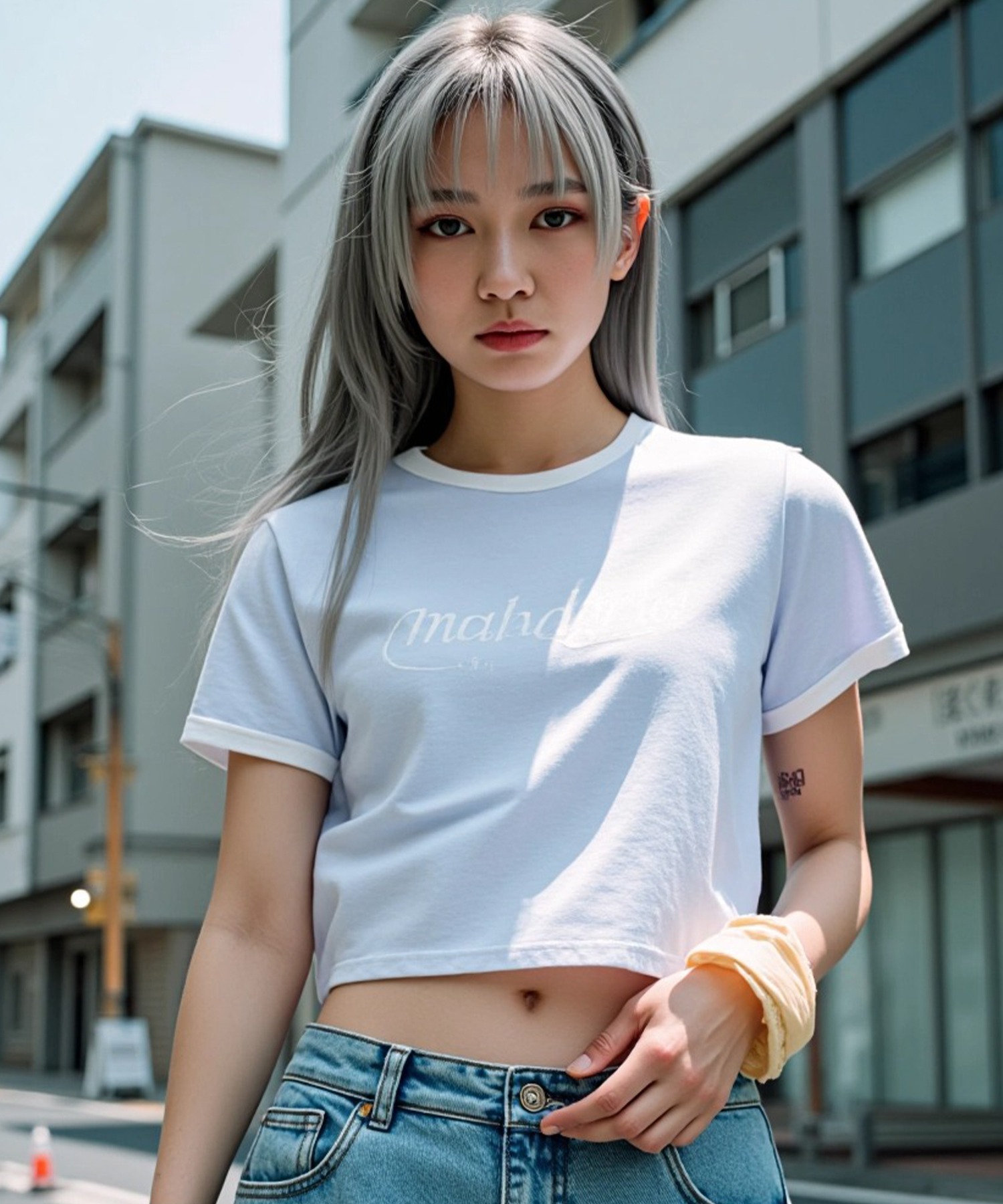 『mahagrid/マハグリッド』SHOOTING STAR RINGER TEE/シューティングスター リンガーTシャツ mahagrid ...