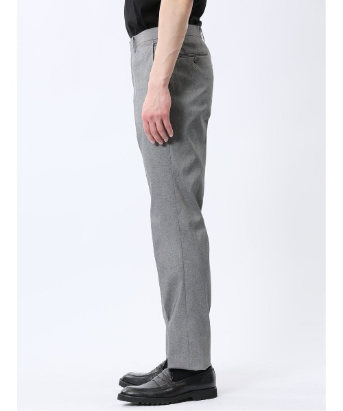 m.f.エディトリアル メンズ ストレッチ ノータック ビジネスパンツ