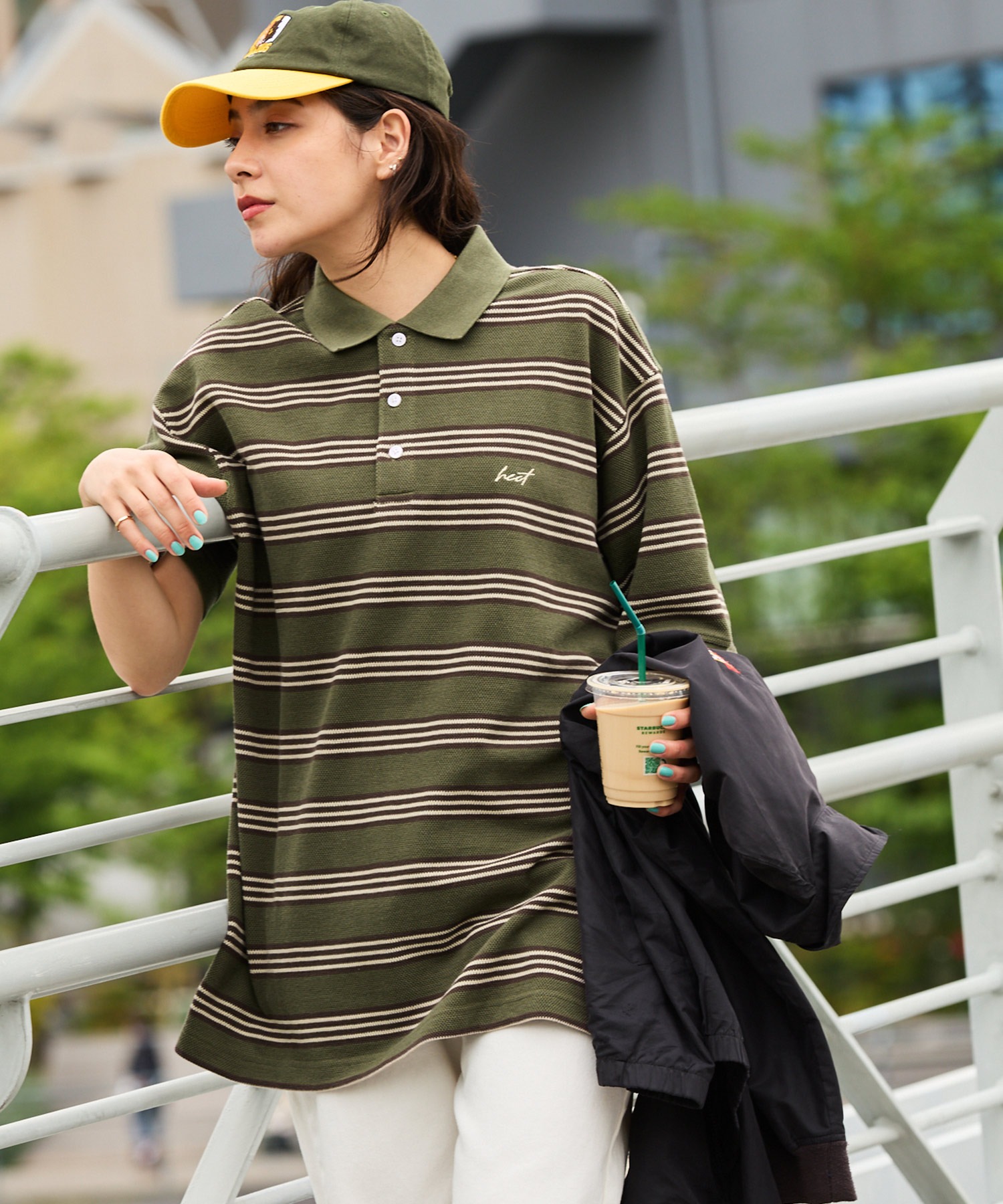 【HECT】Big Multi Border S/S Tee / ビッグシルエットマルチボーダーポロシャツ MONO-MART│MONO ...