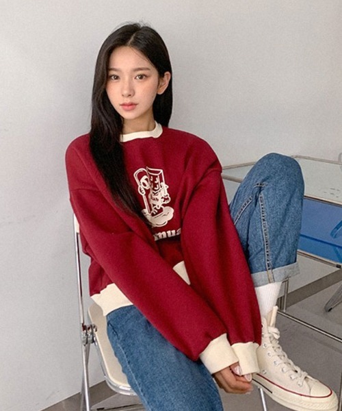 A'GEM/9 × .kom『muah muah/ムーアムーア』MUAH COMBI CHOCOLATE OVERFIT MTM/コンビカラー ...