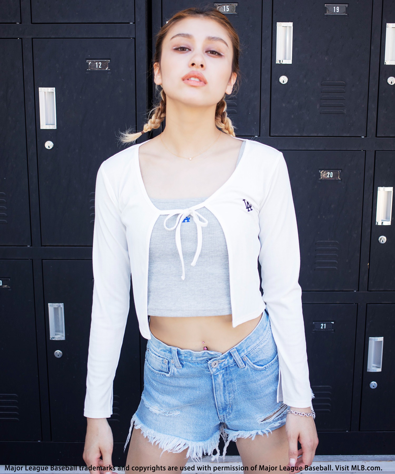 【MLB】カットリブロゴカーディガン BACK TO THE FIELD(BTTF)│SPIRALGIRL ｜スパイラルガール公式通販