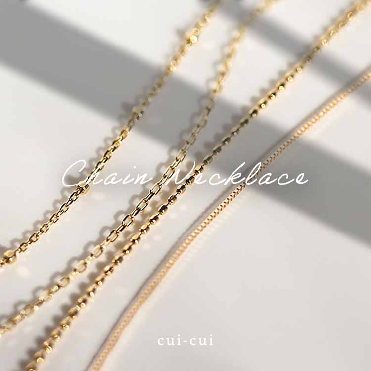 cui-cui｜キュイキュイのトピックス「K10-K18 チェーンネックレス」 - ZOZOTOWN