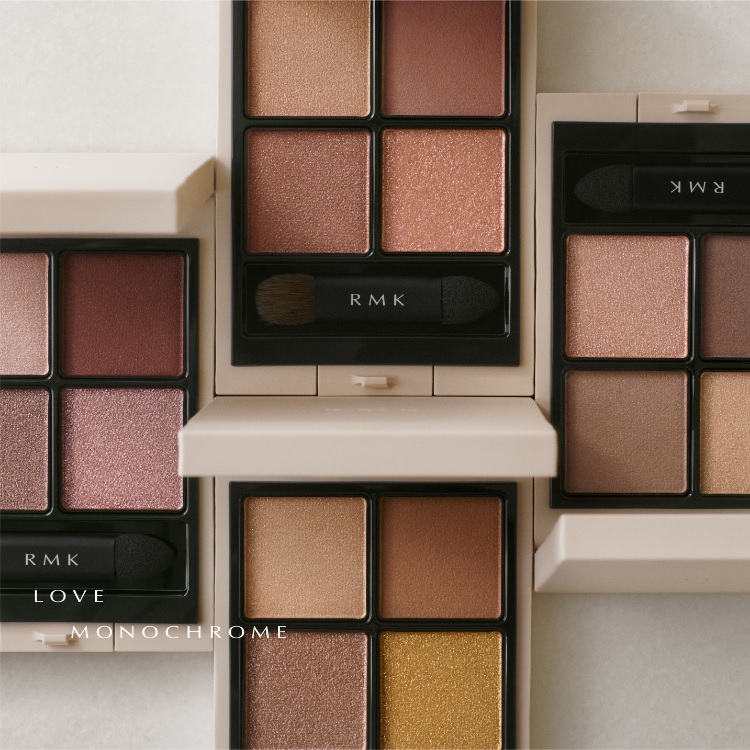RMK｜アールエムケーのトピックス「【再入荷のお知らせ】RMK 新質感のライトシャイニーを含む、計算し尽くされた4色と質感のアイシャドウパレット」 - ZOZOTOWN