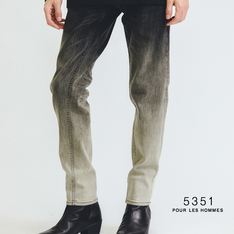5351プール・オム（5351POUR LES HOMMES）/【25A/W】グラデーション テーパード デニム 5351POUR LES HOMMES｜5351プール オムのトピックス「【25A/W